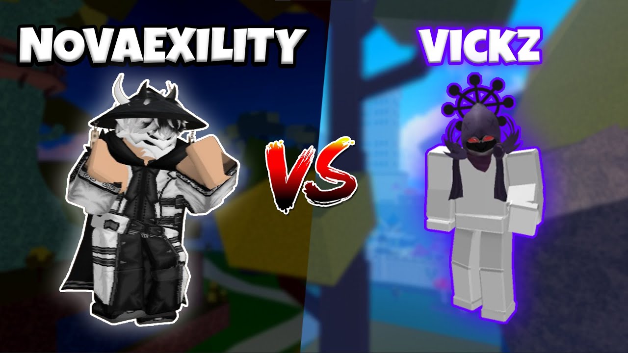 NovaExility vs Professor VickZ | Blox Fruits PVP - YouTube