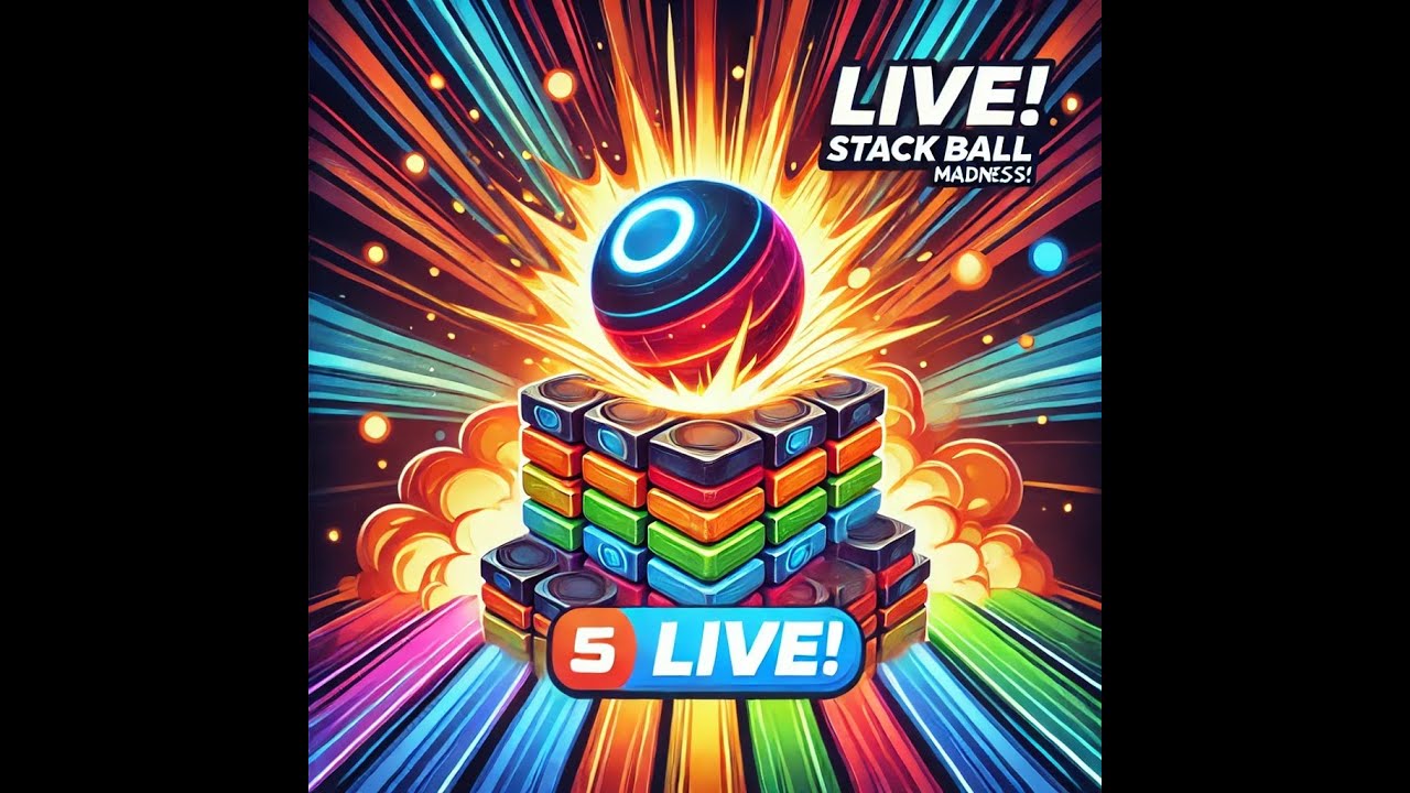 🔥 Stack Ball Live Stream | Crazy Ball Breaking Action! | GAME CARTOON ...