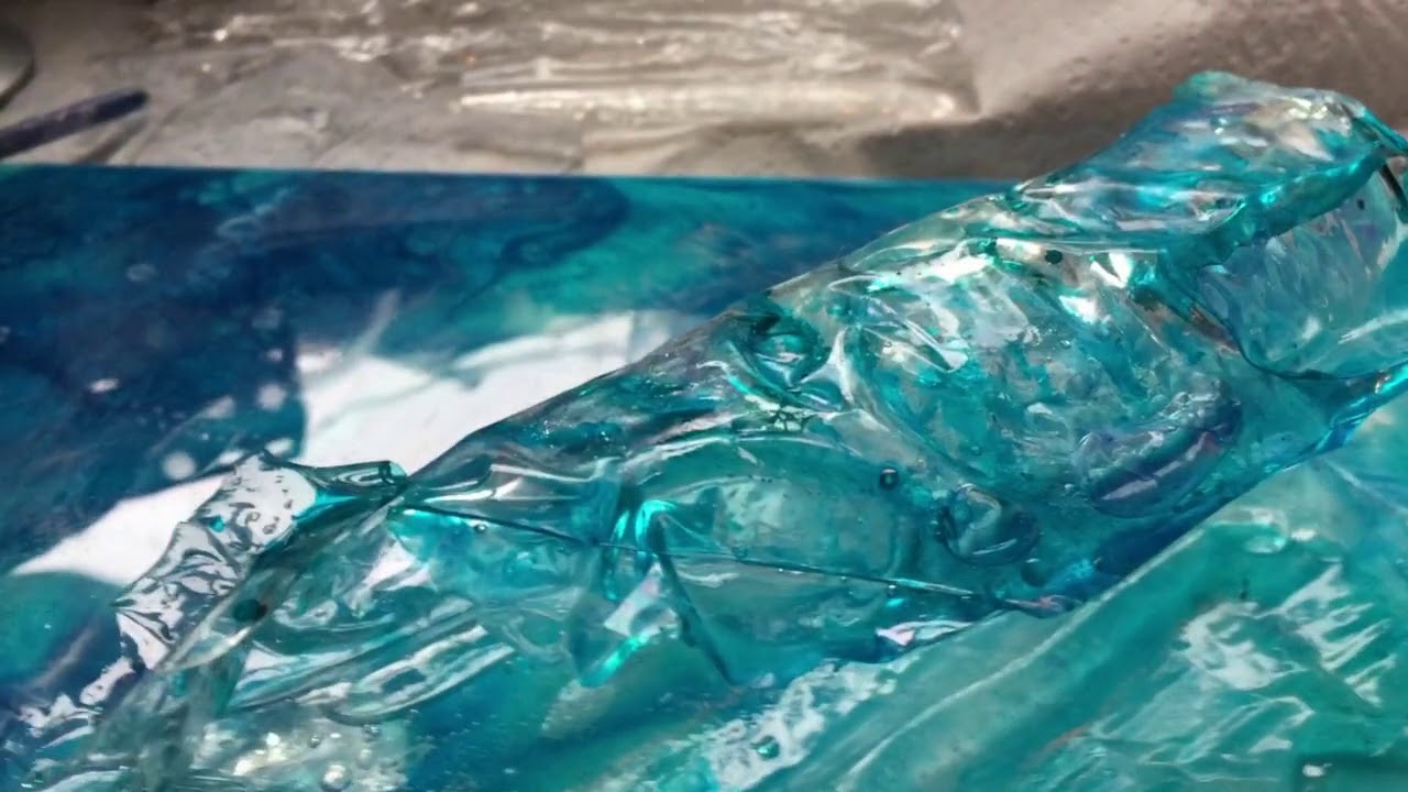 Resin Wave Sculpture Experiment pt2 - YouTube