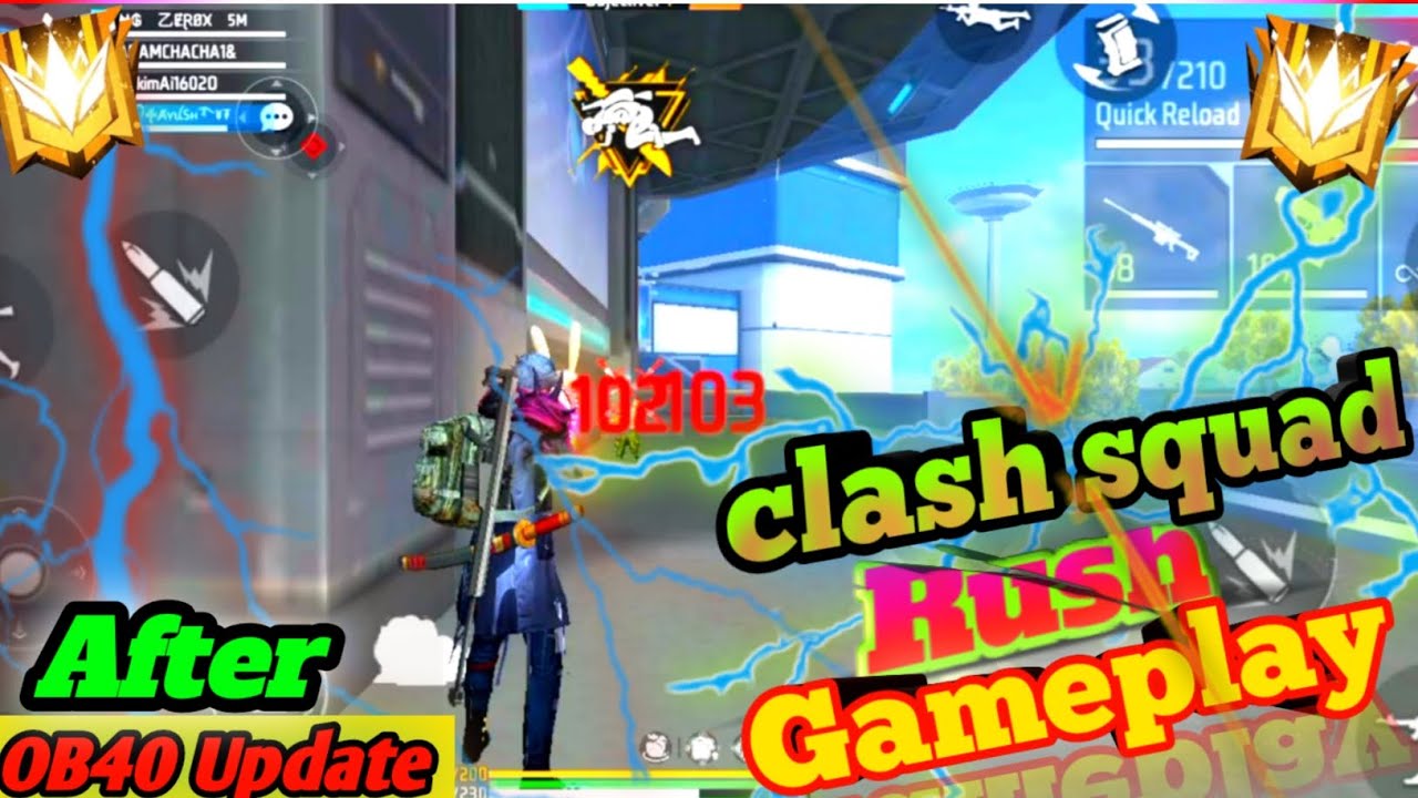 🤣free fire clash squad rush game play 4x2robwxgww🤣/clash squad rush gameplay/ ajju bhai clash ...