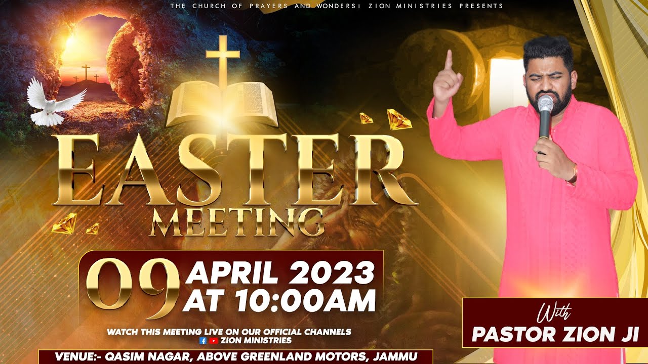 GET READY FOR SUNDAY EASTER MEETING ON 9 APRIL , 2023 WITH PASTOR ZION ...