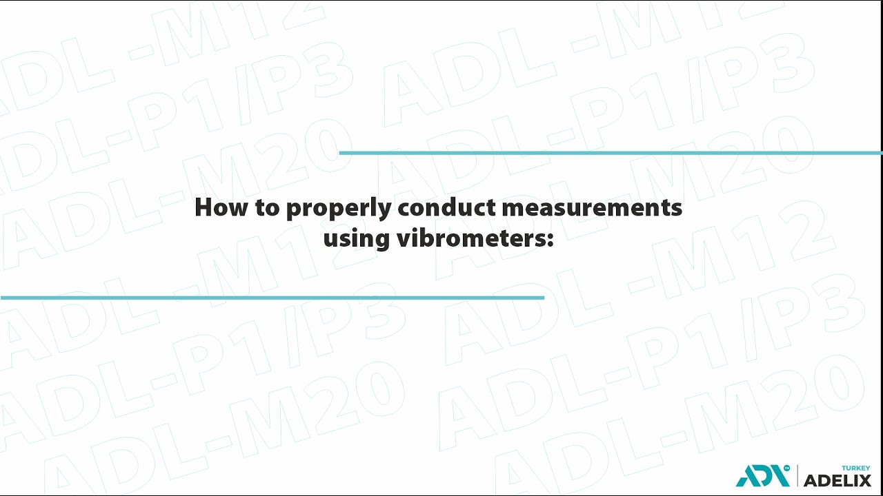 How to properly conduct measurements using vibrometers - YouTube