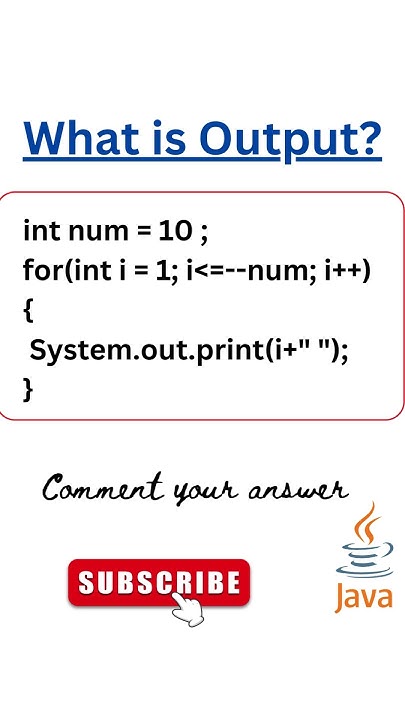 for loop Java program | Evaluate java program - YouTube