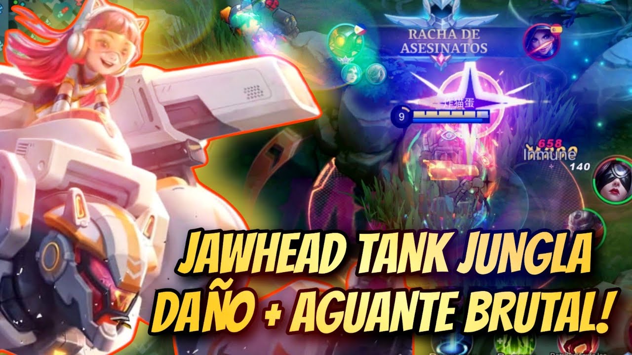 JAWHEAD TANK! JUNGLA! TIENE UN RENDIMIENTO INCREIBLE 😱 MOBILE LEGENDS ...
