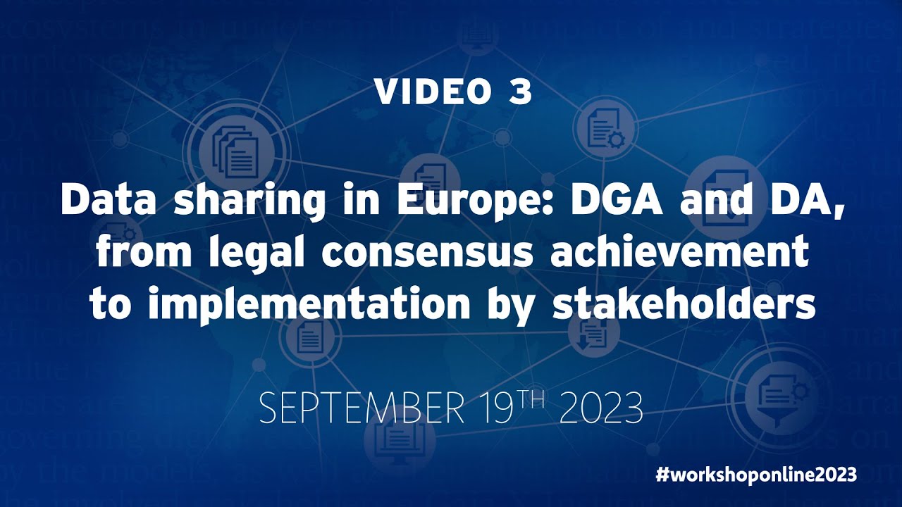Data sharing in Europe: DGA and DA [VIDEO 3] #DÉBATPUBLIC - YouTube
