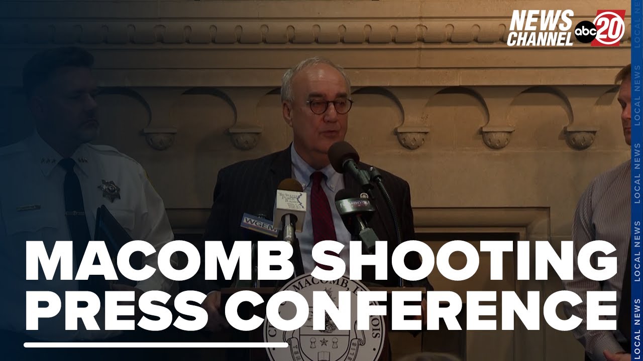 Macomb Police Press Conference About the Two Police Officers Who Were ...