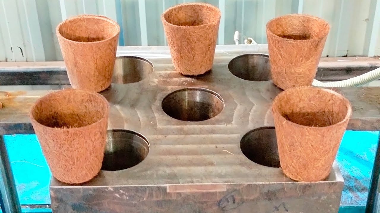coir pot making machine manufacturers call 9790233221 (SKS HYDRAULIC ...