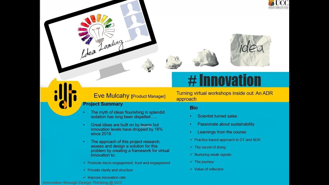 Interview with Eve Mulcahy - Innovation through Design Thinking - YouTube