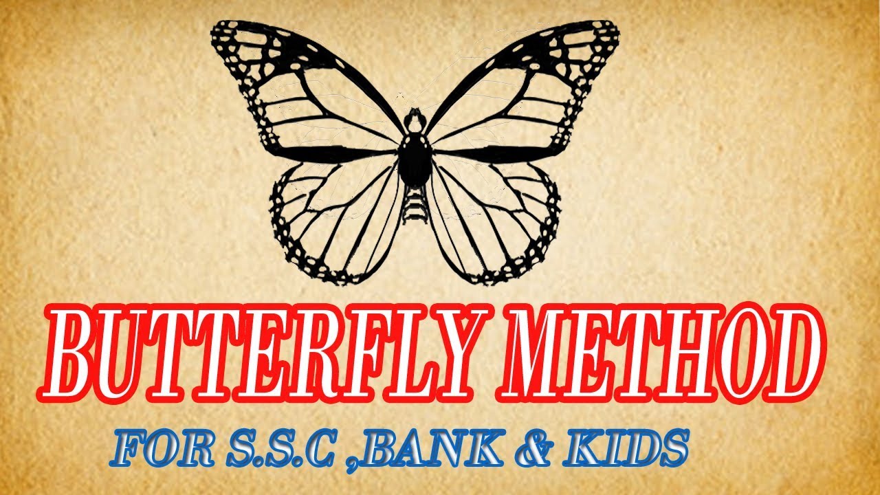 Easy Butterfly Method For The Addition Of Fractions Numbers - YouTube