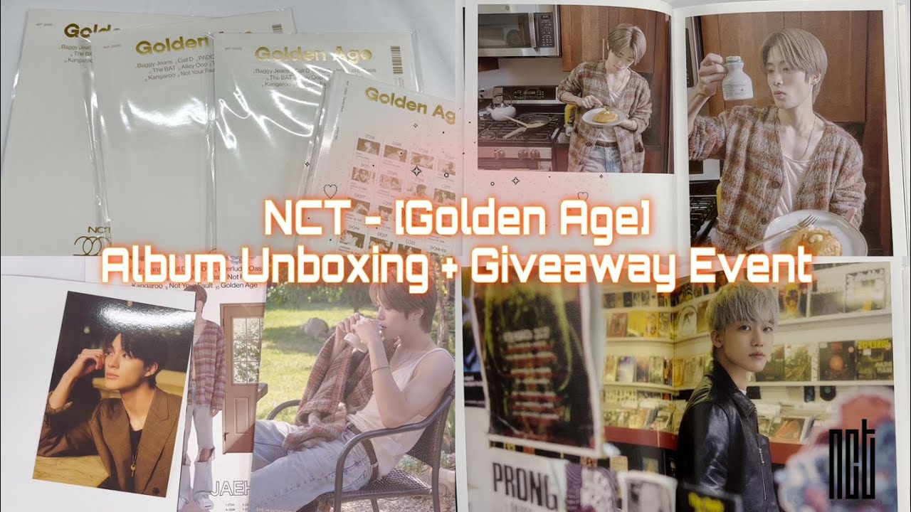 [UNBOXING + GIVEAWAY] NCT (엔시티) - [Golden Age] ALBUM UNBOXING 앨범 언박싱 ...