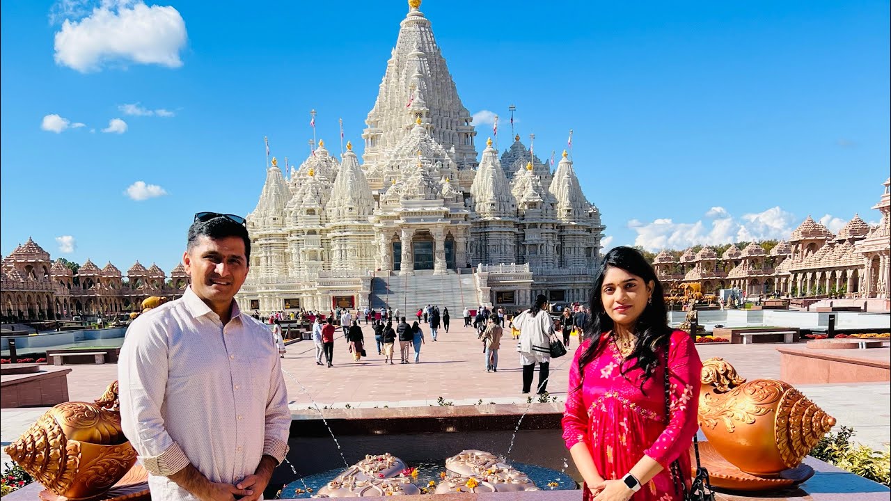 The Largest Hindu Temple in USA || BAPS Shri Swaminarayan Mandir ...