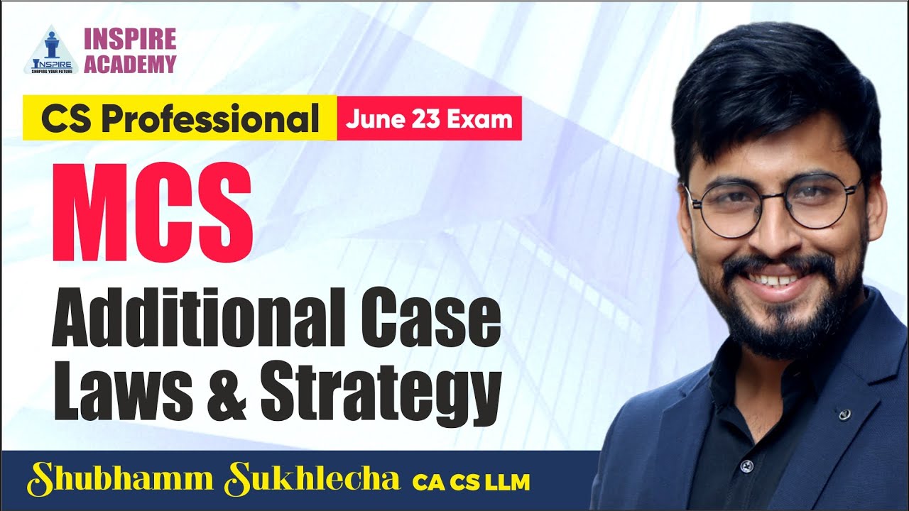 Additional Case Laws & Strategy for June 2023|| Multi-Disciplinary Case Studies || CS ...