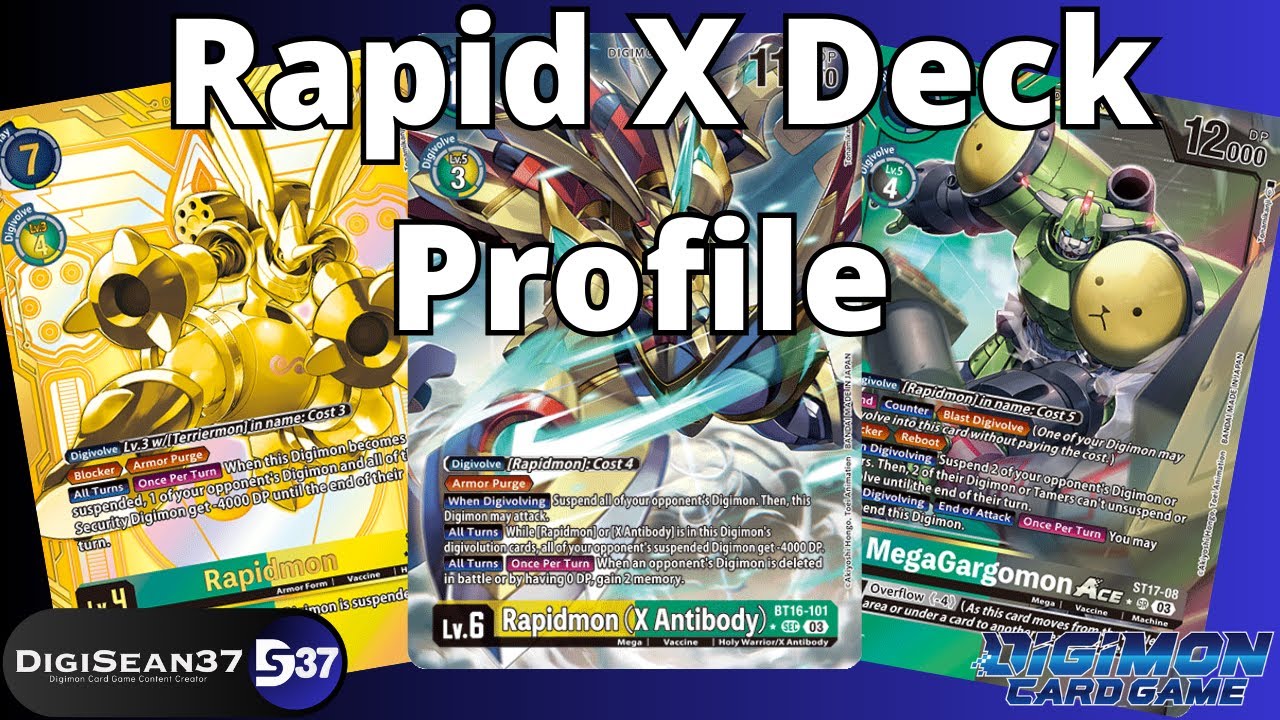 Rapidmon X Antibody Bunnies Deck Profile | Digimon Card Game | BT16 ...