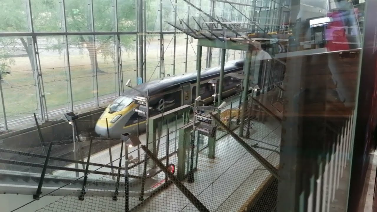 Eurostar Class 374 (026 and 027) depart Lille Europe for London St ...