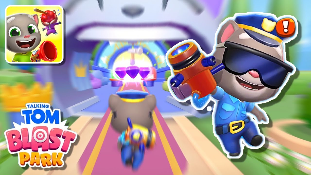 Talking Tom Blast Park Tom Police In This Thrilling Epic Battle Game ...