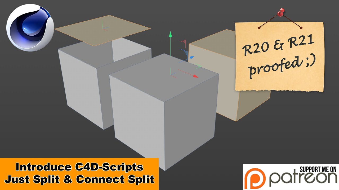 JUST SPLIT & CONNECT SPLIT (C4D SCRIPTS) ::. - YouTube