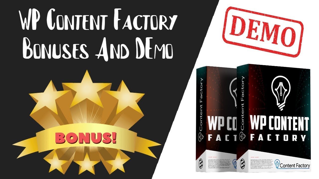 WP Content Factory Review | WP Content Factory Bonus And Demo - YouTube