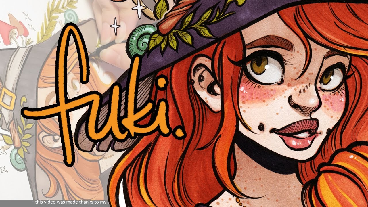 witchy Chelle - Fukari drawing timelapse - YouTube