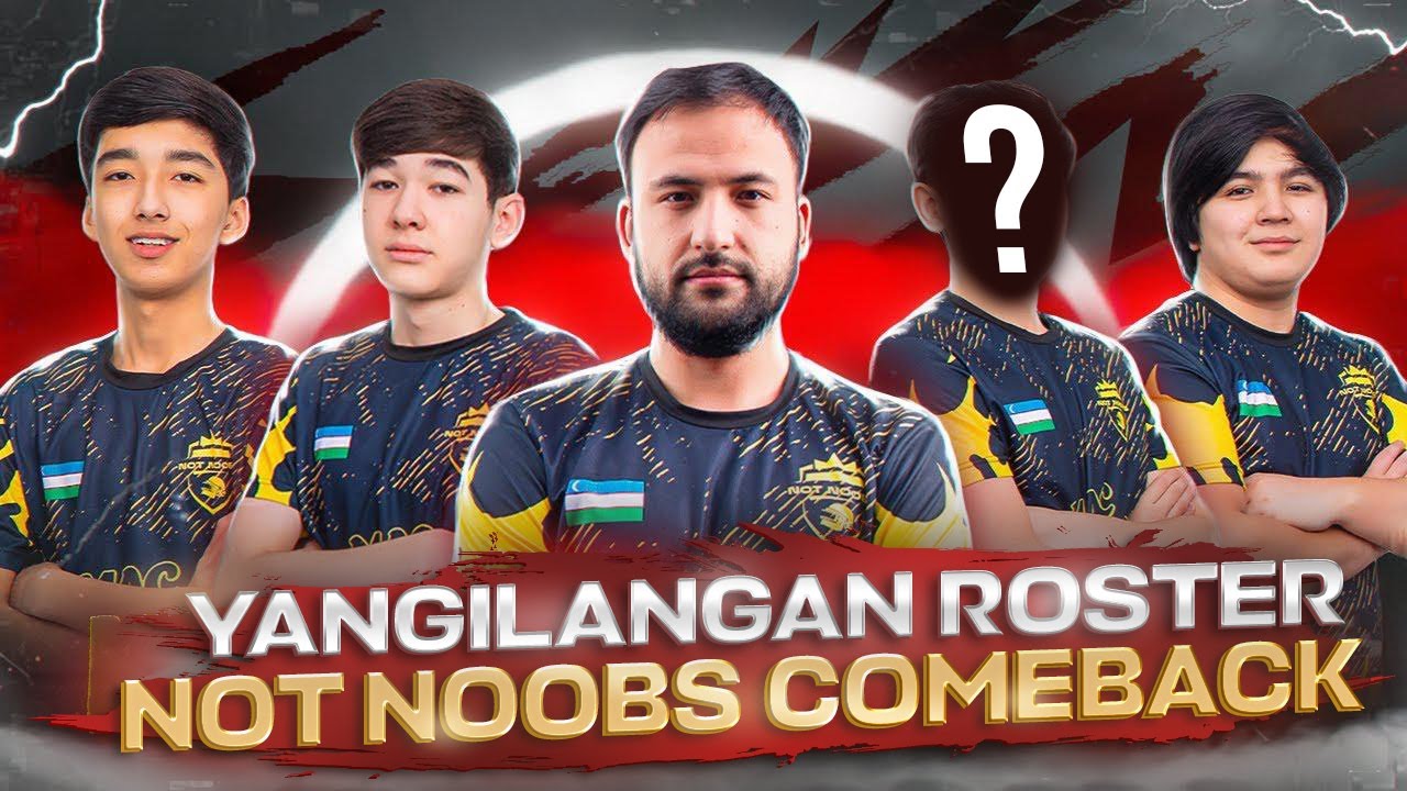 ️‍🔥 ️‍🔥NOT NOOBS ESPORTS YANGI O'YINCHILAR,COMEBACK ULTRA PUBG CAMANDA ...