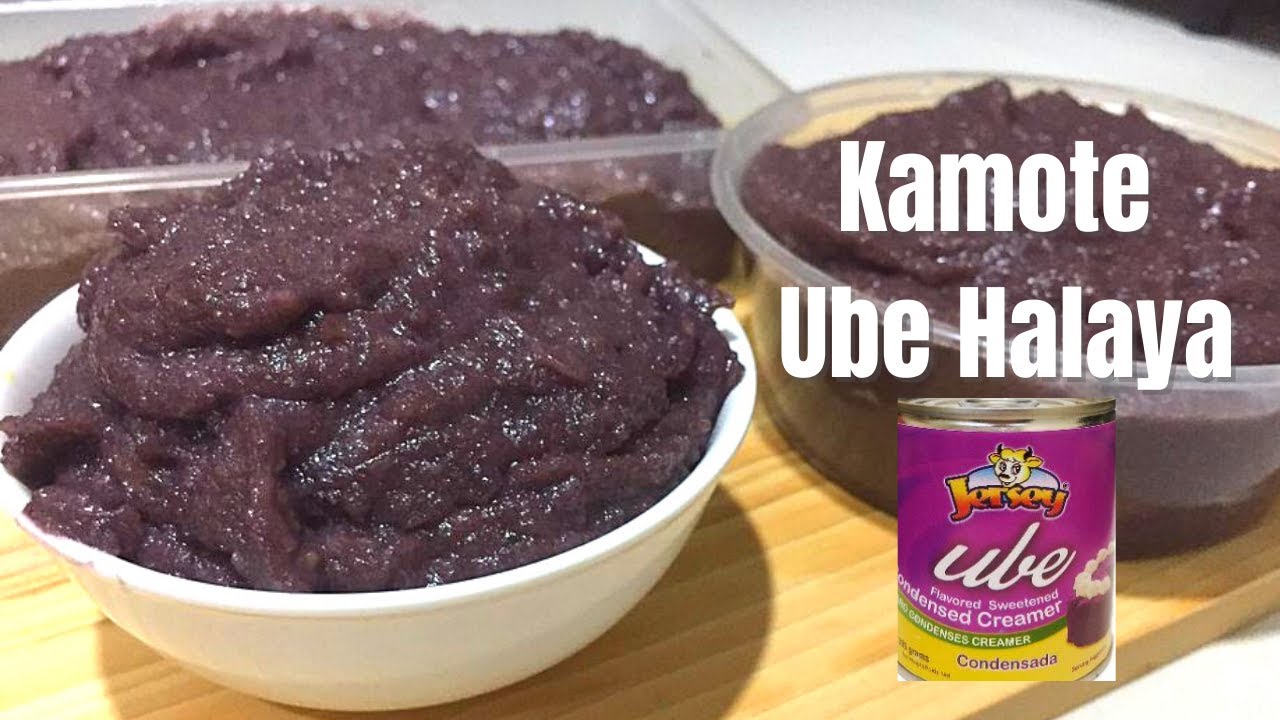 Kamote Ube Halaya with Ube Condensed Milk | How to make Ube Halaya ...