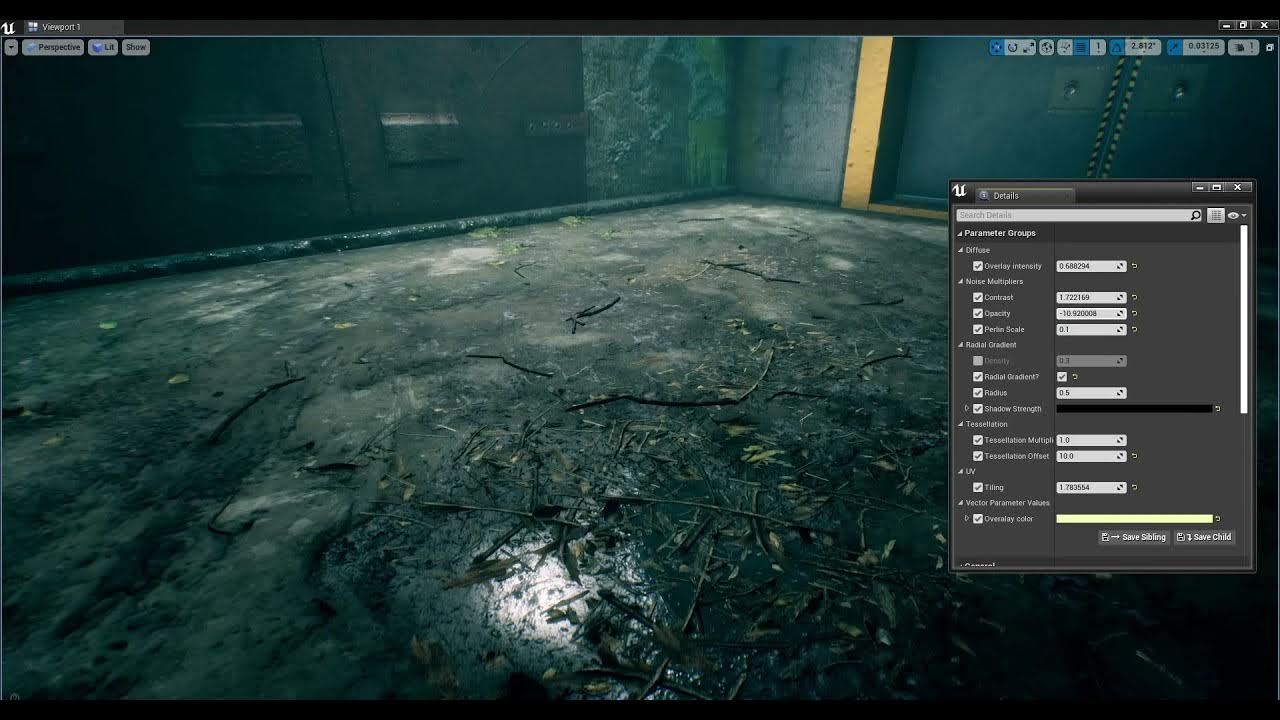 Procedural (Perlin noise) ground debris, leaves spawner shader Unreal Engine 4 - YouTube