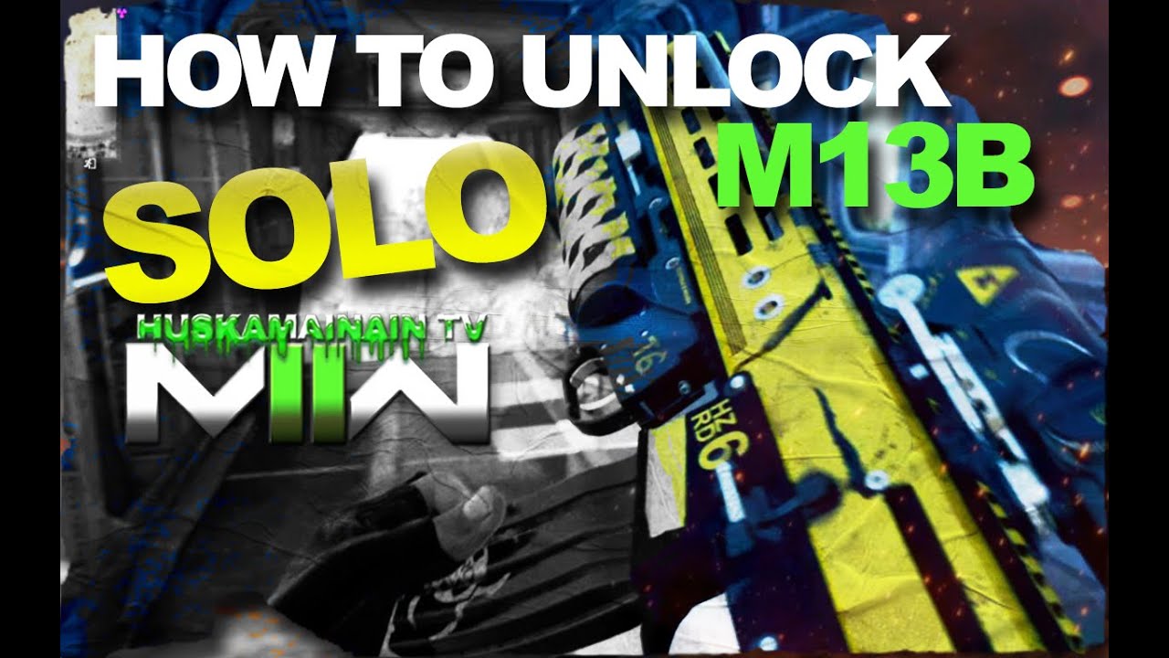 🟡HOW TO UNLOCK M13B ASSAULT RIFLE SOLO NO LOADOUTS!! (EASY)🟡 - YouTube