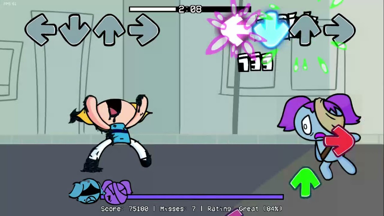 fnf pibby bubbles + game over - YouTube