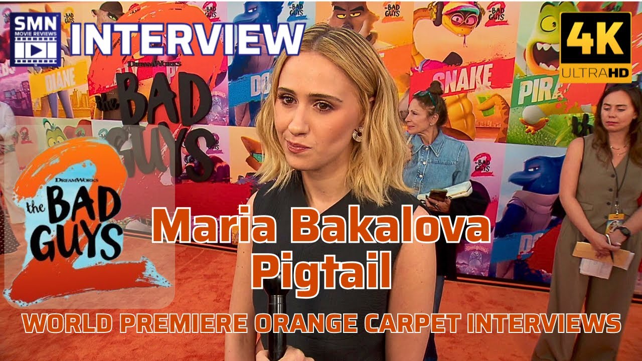 BAD GUYS 2 | World Premiere Orange Carpet Interviews ~ Maria Bakalova ...