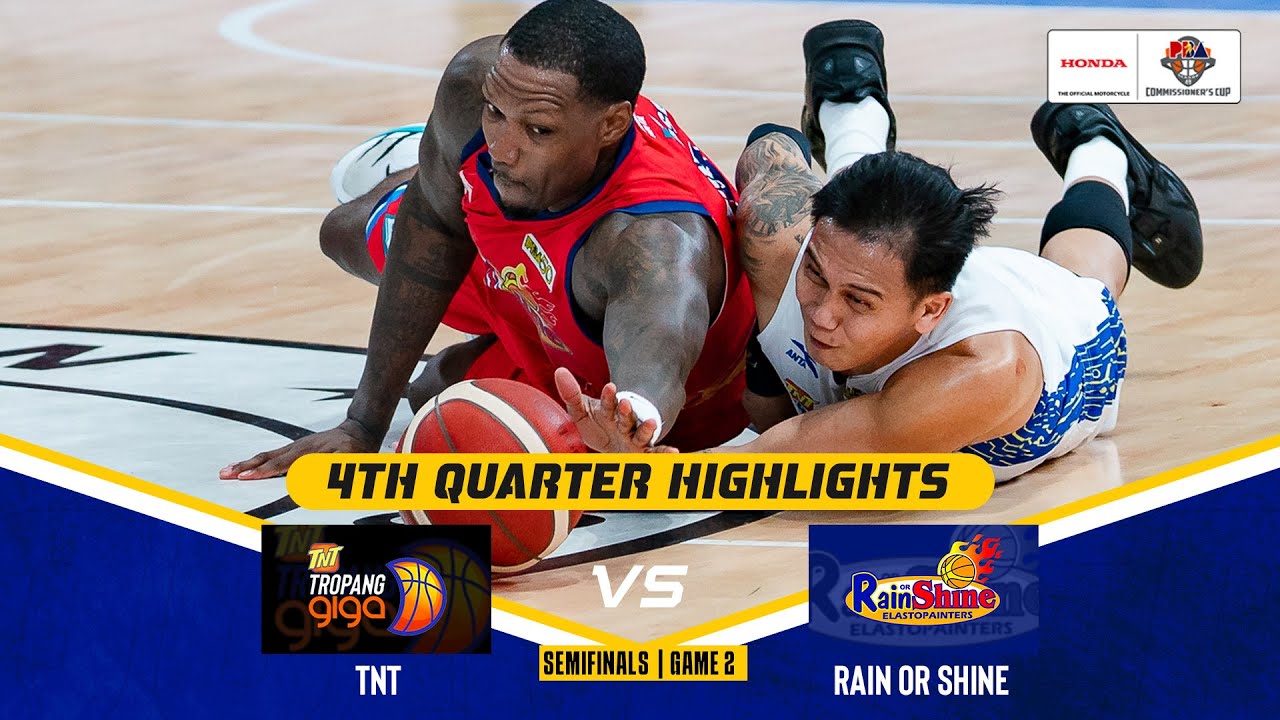 RAIN OR SHINE vs. TNT SEMIS G2 | 4TH QUARTER HIGHLIGHTS | PBA SEASON 49 ...