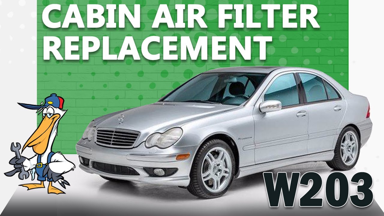 Mercedes-Benz W203 C-Class Cabin Filter Replacement - YouTube