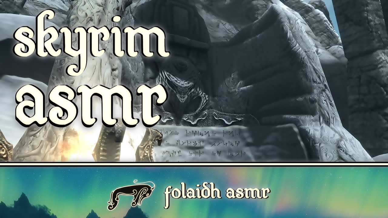 SKYRIM LoFi ASMR | Clearing Volskygge Nordic Ruins - YouTube