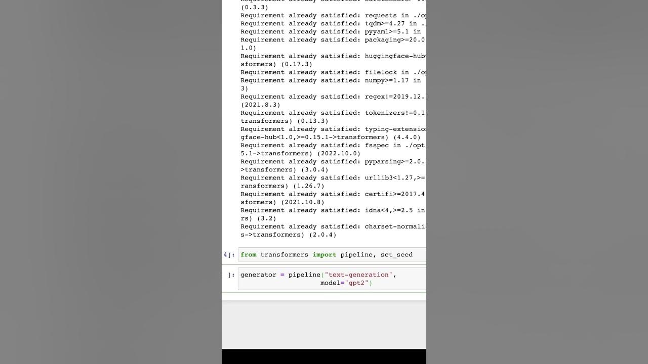 GPT2 LLM model simple text generation using huggingface transformer - YouTube