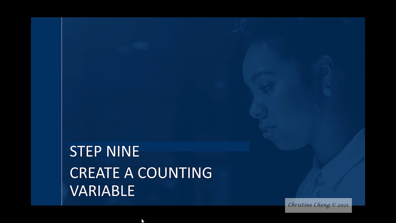 Step 9 Create A Counting Variable Youtube