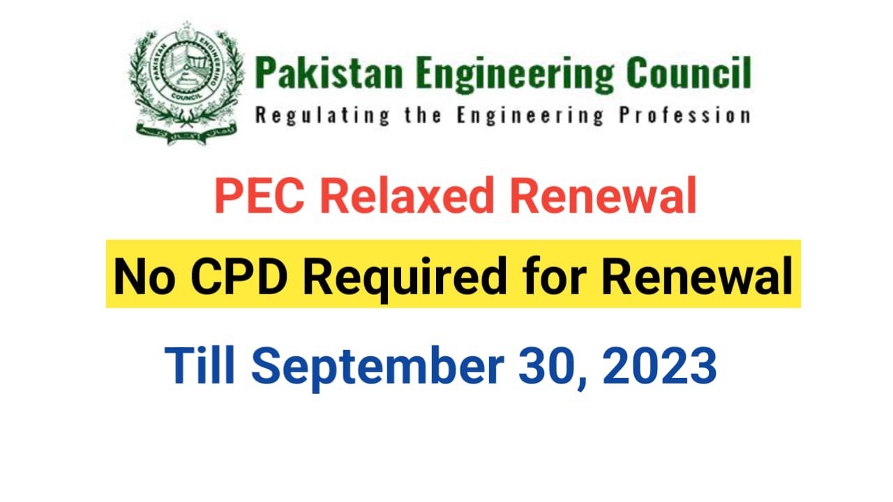 PEC Relaxed Renewal For Engineers | PEC Renewal Process for Engineers - YouTube