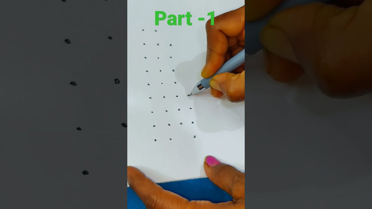 Let s Learn How To Put Dots For This Beautiful Rangoli Easy Muggulu Let s Learn How To Put Dots For This Beautiful Rangoli Easy Muggulu