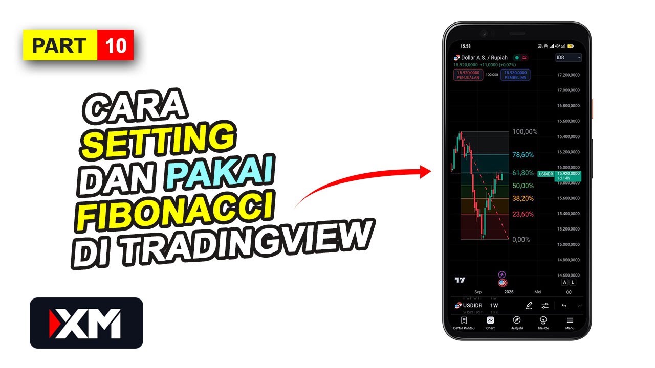 Cara Setting Fibonacci Retracement di TradingView - YouTube