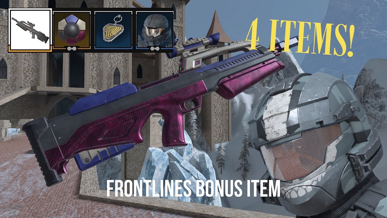 ODST Battle Rifle, and New Visor - Frontlines Pass Bonus items - Halo ...