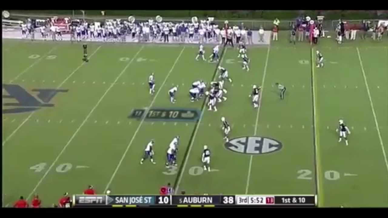 Auburn Defense vs San Jose State Offense 2014 - YouTube