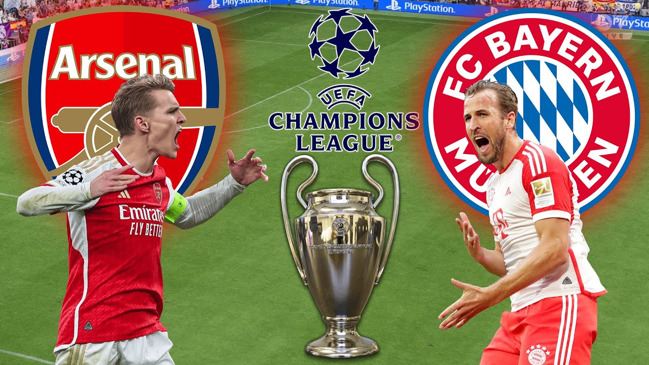 Arsenal vs Bayern Munich - UEFA Champions League | QUARTER-FINALS First ...