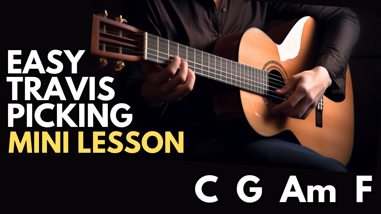 Easy Travis Picking Exercise #2 - Improve Your Fingerpicking Technique - YouTube