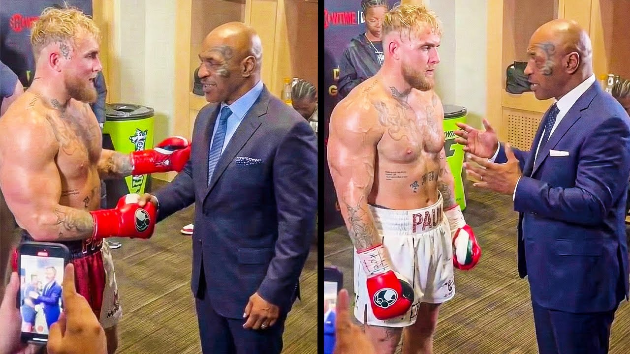 2 MINUTES AGO: Mike Tyson VISITS Jake Paul LOCKER ROOM Before Anthony ...