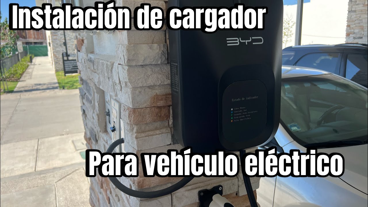 Como instalar un cargador para vehículo eléctrico fácil - YouTube