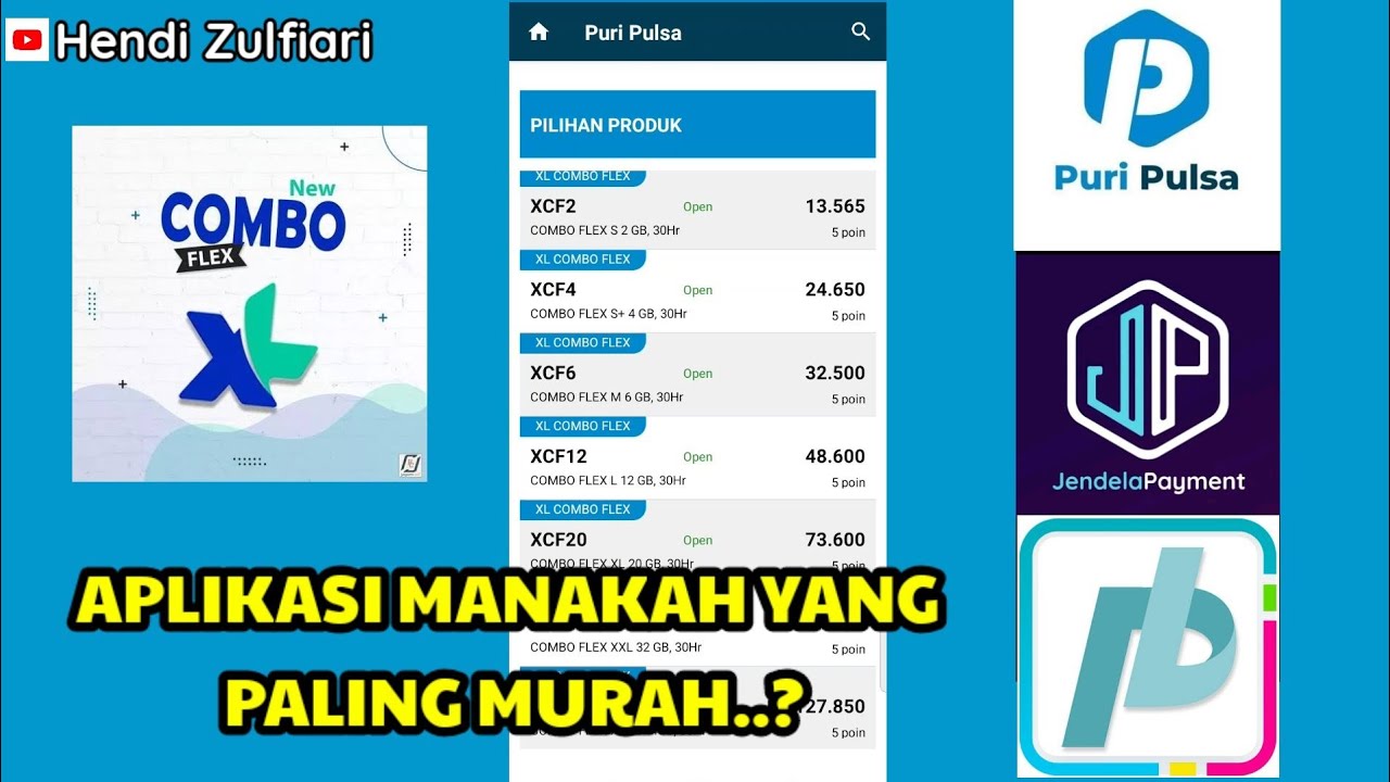 Perbandingan Aplikasi yang Murah untuk Paket Extra Combo Flex XL - YouTube