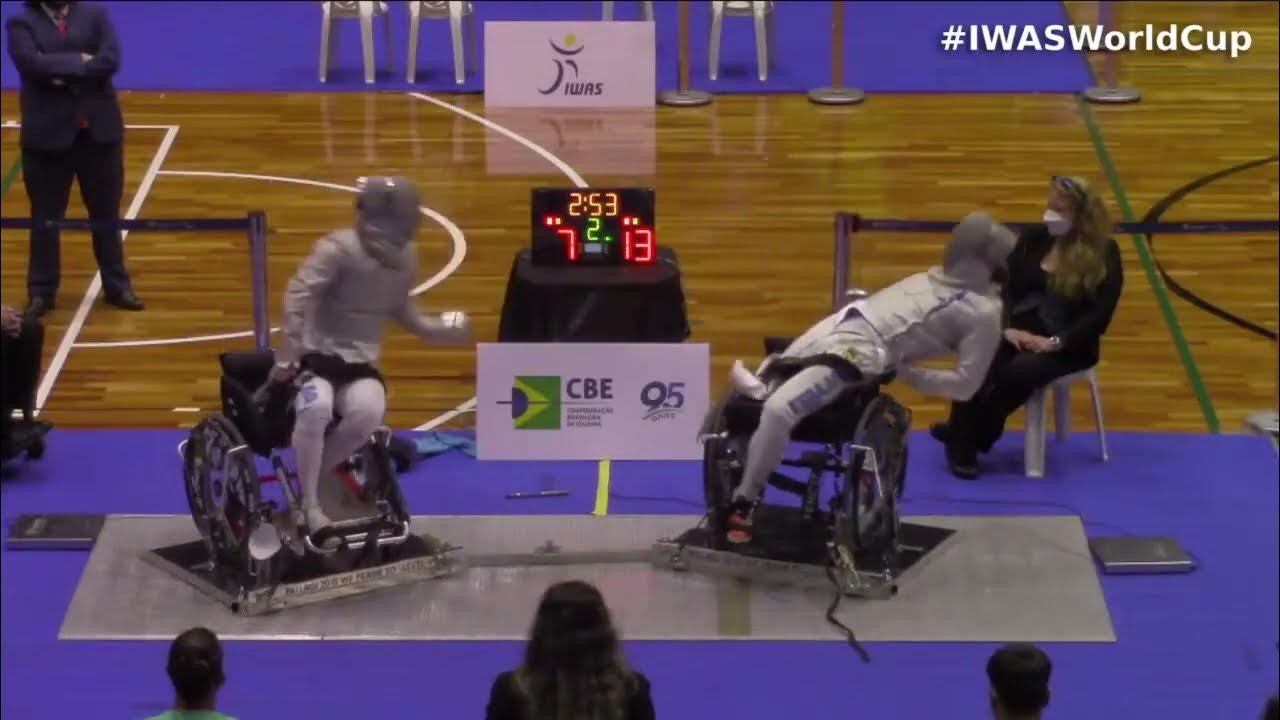 Bouncing Attack in Wheelchair Fencing... - YouTube