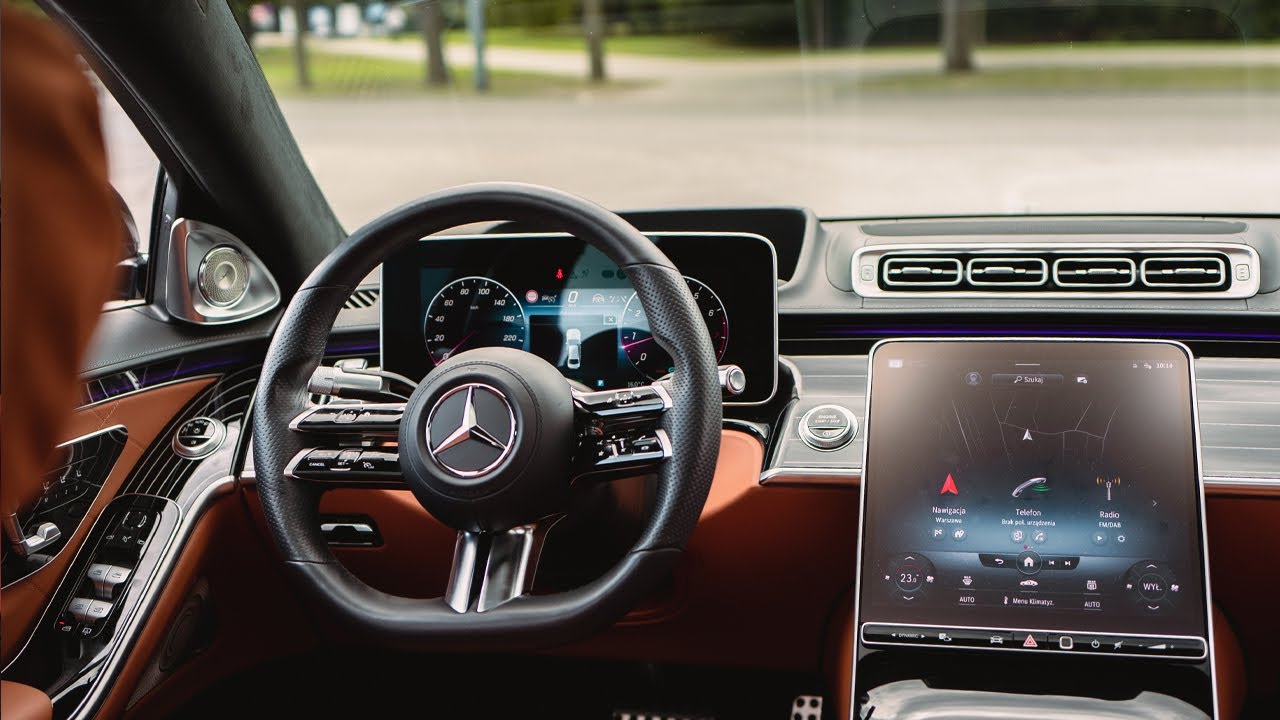 Mercedes-Benz S Class W223 NIGHT DRIVE POV AROUND WARSAW - YouTube