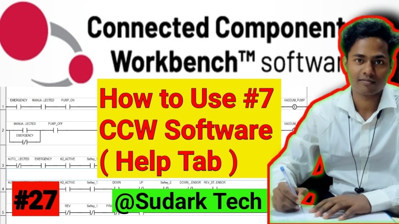 How to use CCW Software #7 ( Help Tab) | Connected Components Workbench | Sudark Tech - YouTube