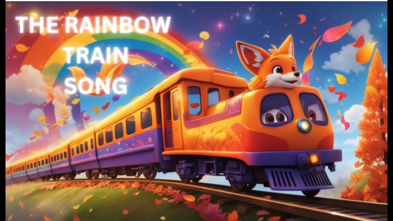 fun train ride through rainbow kids educational song - YouTube