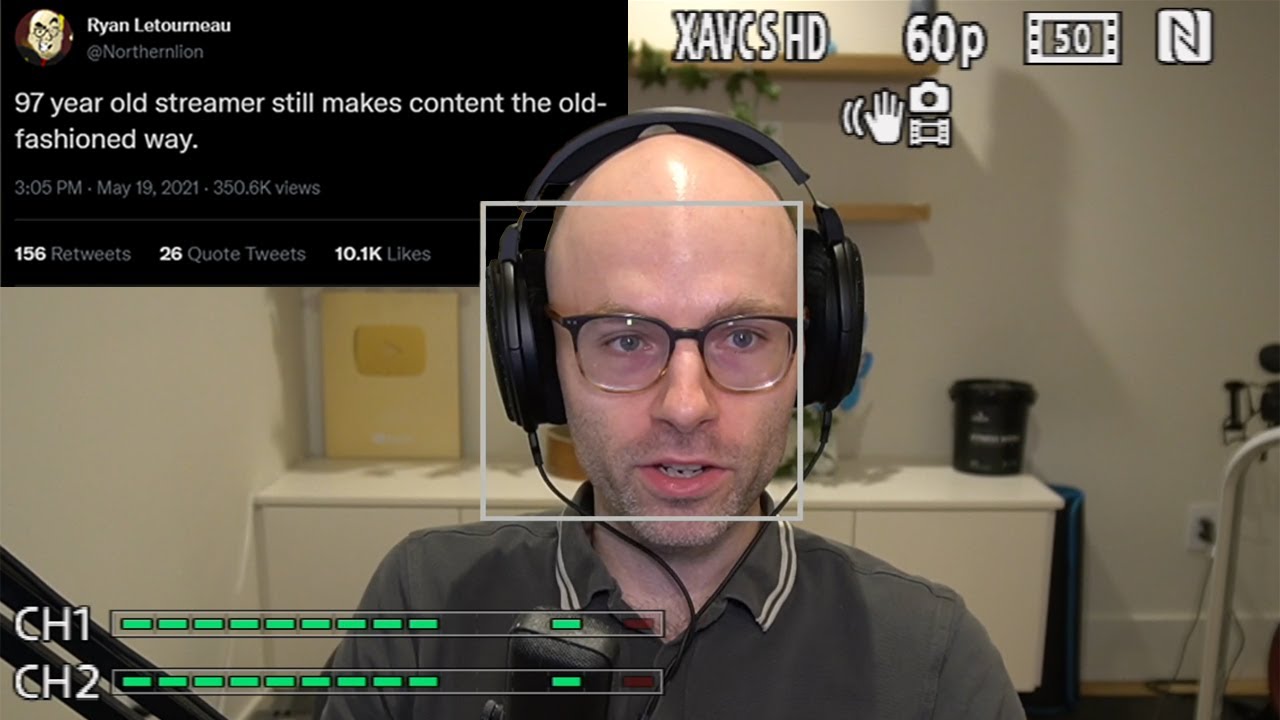 97 year old streamer still makes content the old fashioned way - YouTube