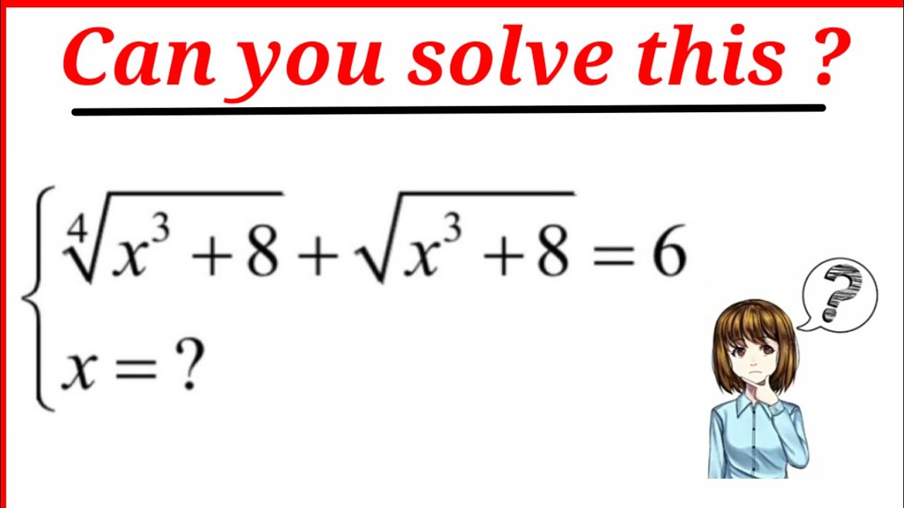 Solve for x?/Algebra problem/Algebra tricks - YouTube