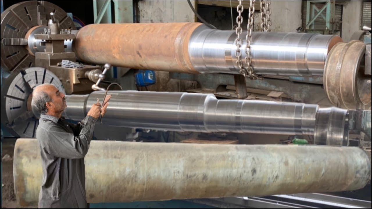 2Tons Rotor Shaft manufactured on Lathe machine | Made of 2Tons Rotor ...